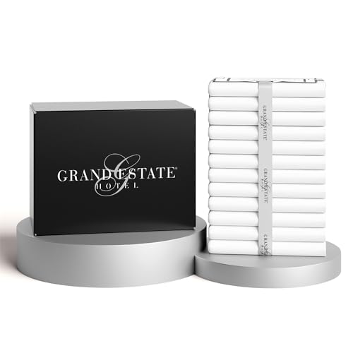 Bulk Pillow Cases Standard Size, Arctic White Cotton-Rich Queen Pillowcases, Sateen, Ultra-Soft, Wrinkle-Resistant, Hotel, Spas, Salons, Hospital - Standard Pillowcases - Grand Estate Hotel