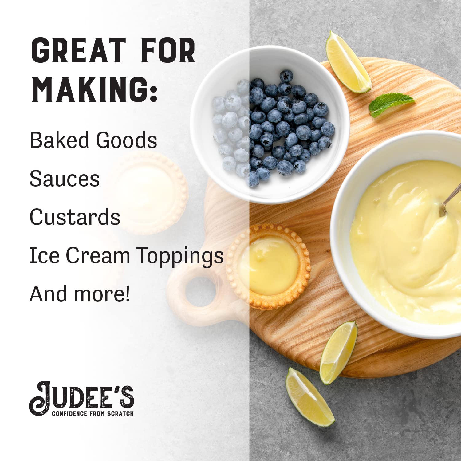Judee's Gluten Free Dried Egg Yolk Powder - 11 oz, Gluten-Free for Baking, Sauces, Ice Cream & More - High-Protein - Powdered Eggs