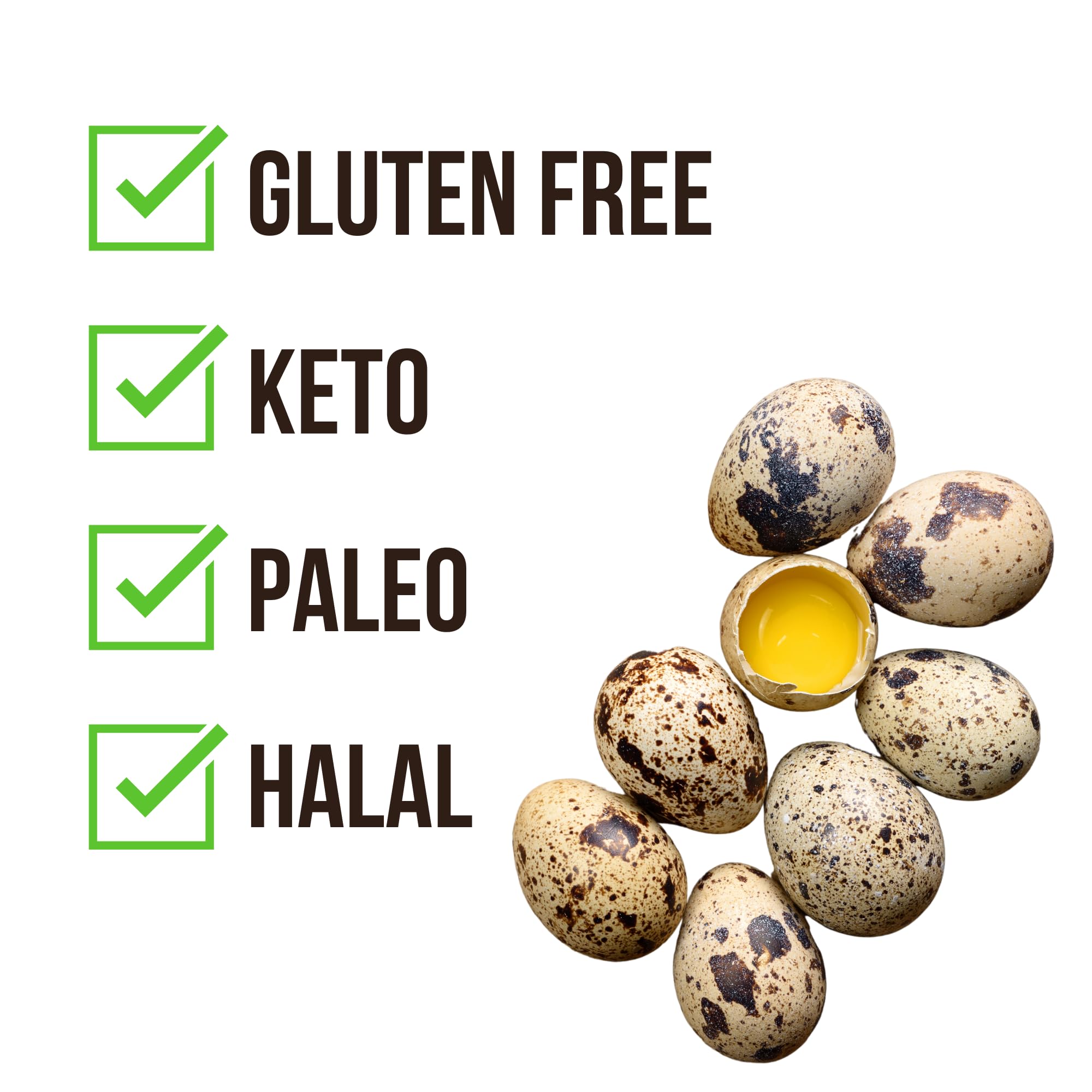 FARM FRESH Quail Eggs *Laid in the U.S.* Hormone Free; Non-GMO - (12+ Ct)