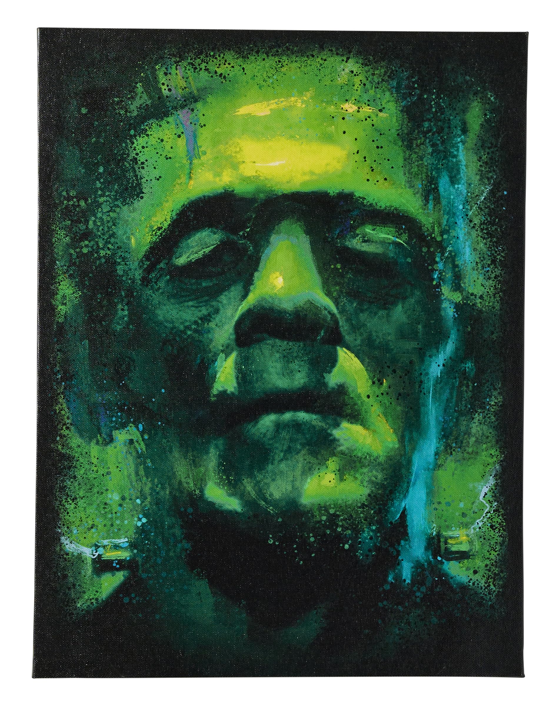 Spirit Halloween Universal Monsters Frankenstein Portrait Canvas | Officially Licensed | Horror Décor