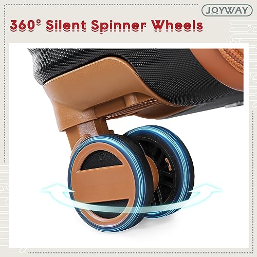 Joyway Luggage 20 Inch Carry On Luggage Sets, Expandable Suitcase Set with Spinner Wheel and TSA Lcok, Hard Shell 3 Piece Luggage Sets for Travel