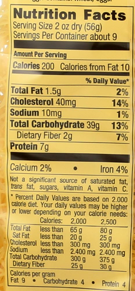 Bechtle Traditional German Cage Free Egg Pasta Soup Noodles Thin -- 17.6 oz (Pack of 2)