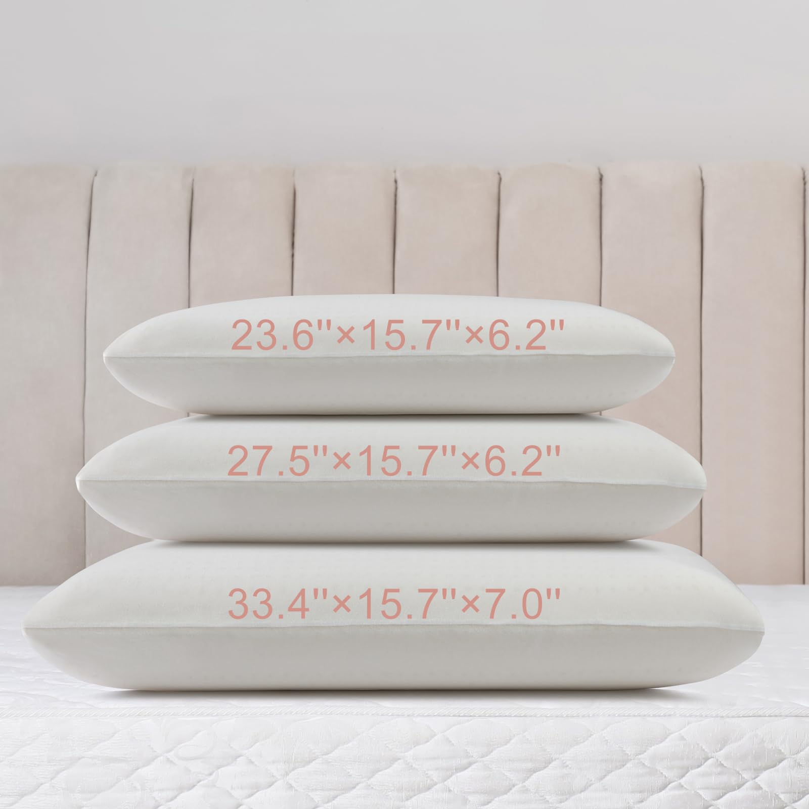Artka Talalay 100% Natural Latex Pillow, Soft Bed Pillow for Sleeping with Removable Cotton Pillowcase, Premium Standard Size Sleeping Pillow Helps Relieve Pressure, No Memory Foam Chemicals