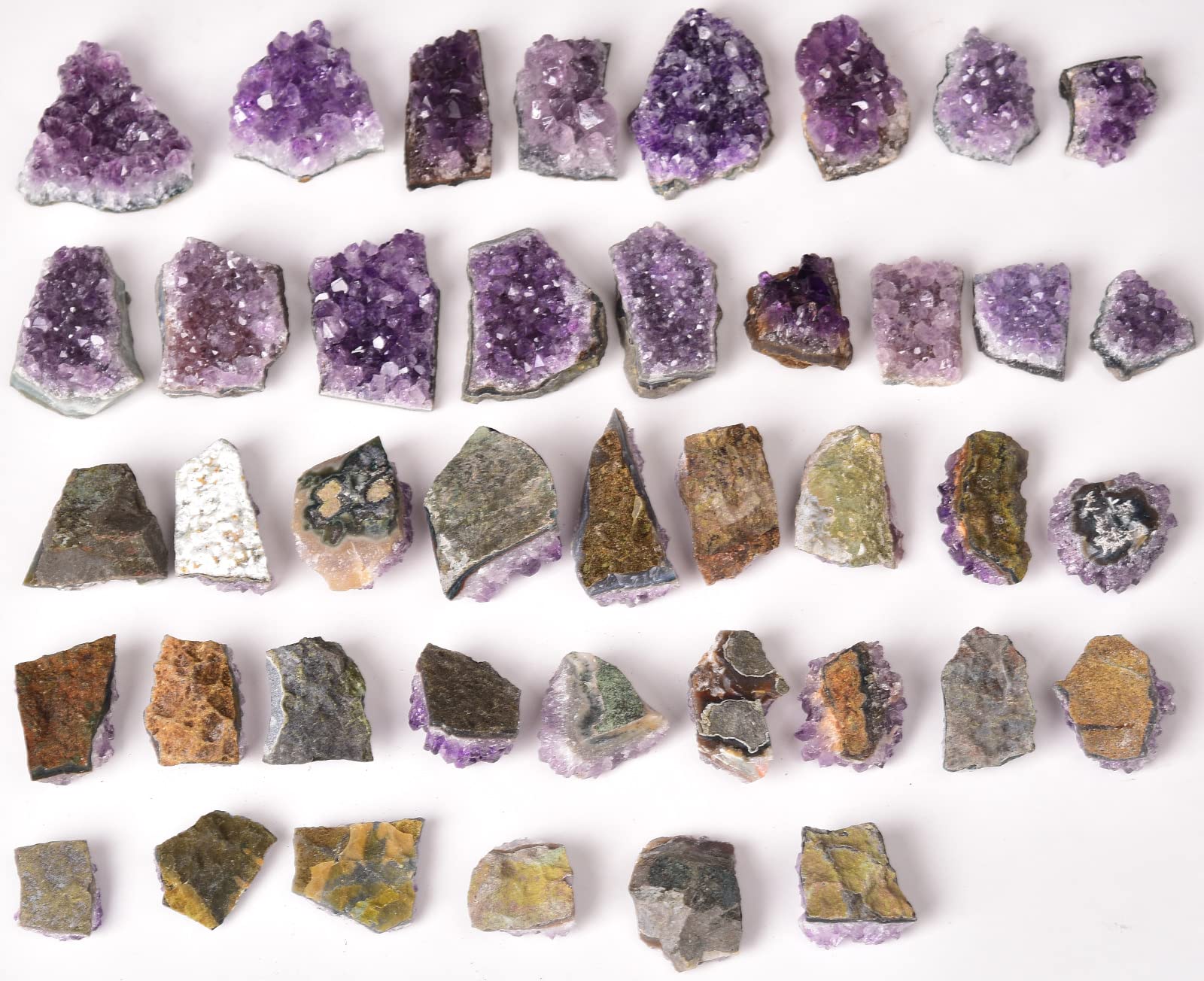 JIC Gem 1.1 LB Amethyst Clusters Natural Raw Amethyst Geode Rock Crystal Healing Stones Witchcraft Gemstone Specimen