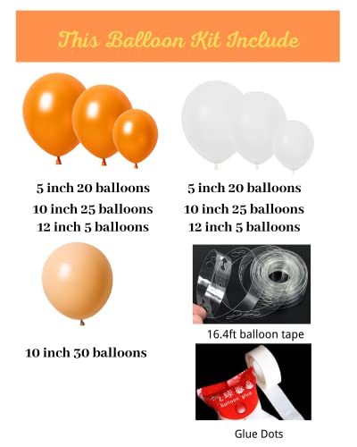 OOPAT DIY Little Cutie Balloon Garland Kit for Baby Shower Birthday Orange Citrus Themed Bridal Shower Party Backdrop Decoration(Orange)