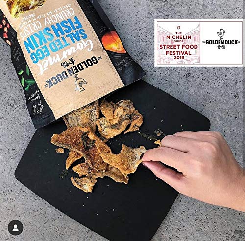 Golden Duck Salted Egg Fish Skin Crisps/ Potato Ridges/ Tempura (Salted Egg Fish Skin Crunchy Crisps 125g)