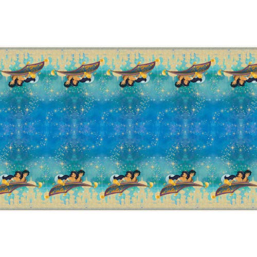 (2 Pack) Disney Aladdin Plastic Table Cover 54 x 84 Inches (Plus Party Planning Checklist by Mikes Super Store)