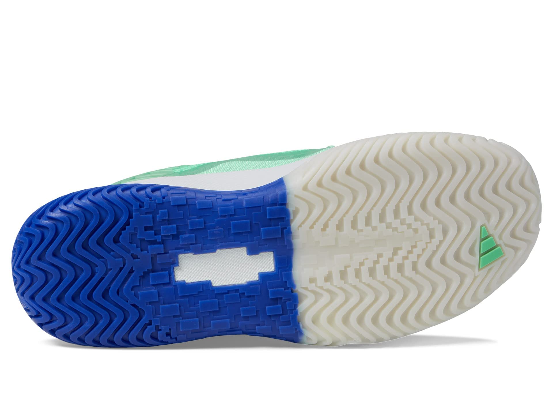 adidas Women's Solematch Control Sneaker, Pulse Mint/Silver Metallic/Lucid Blue, 6