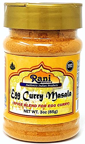 Rani Egg Curry Masala Indian 21-Spice Blend 3oz (85g) PET Jar ~ Shaker Top For Your Eggs or Tofu Scramble | All Natural | Vegan | Gluten Friendly | NON-GMO | Indian Origin