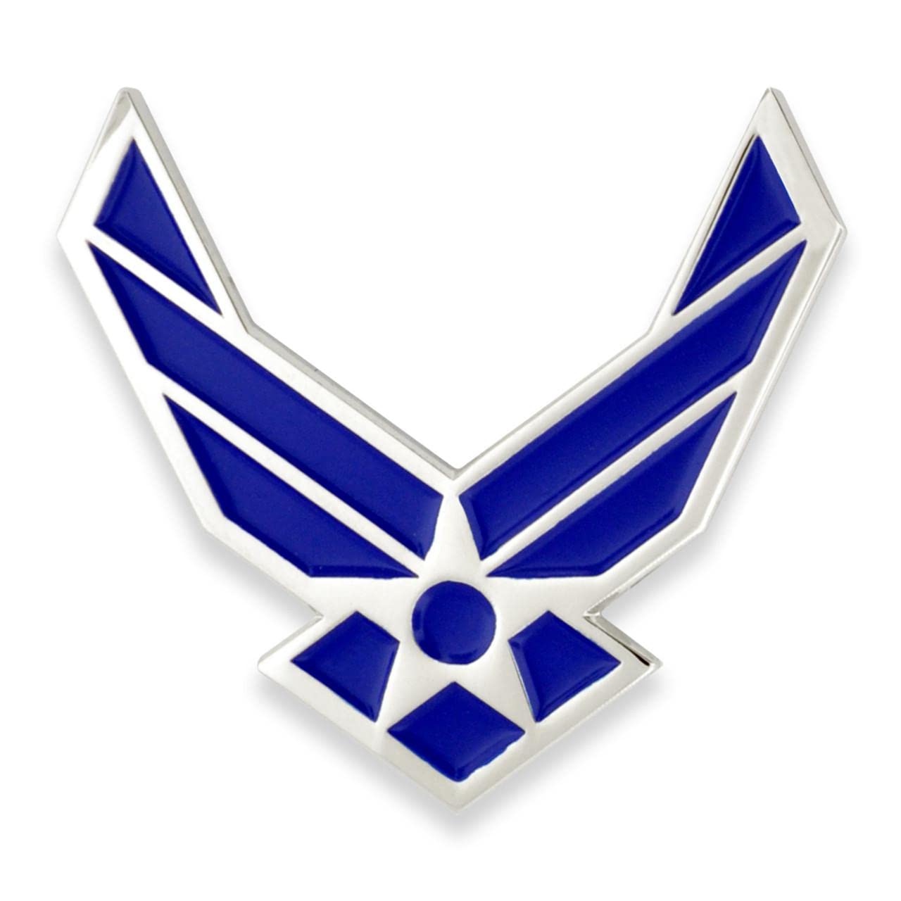 PinMart’s Officially Licensed US Air Force Wing Lapel Pins – USAF Flag, USAF Emblem, & Air Force Insignia Military Pins – Perfect Veterans Day Gifts for Men and Women with Secure Clutch Back