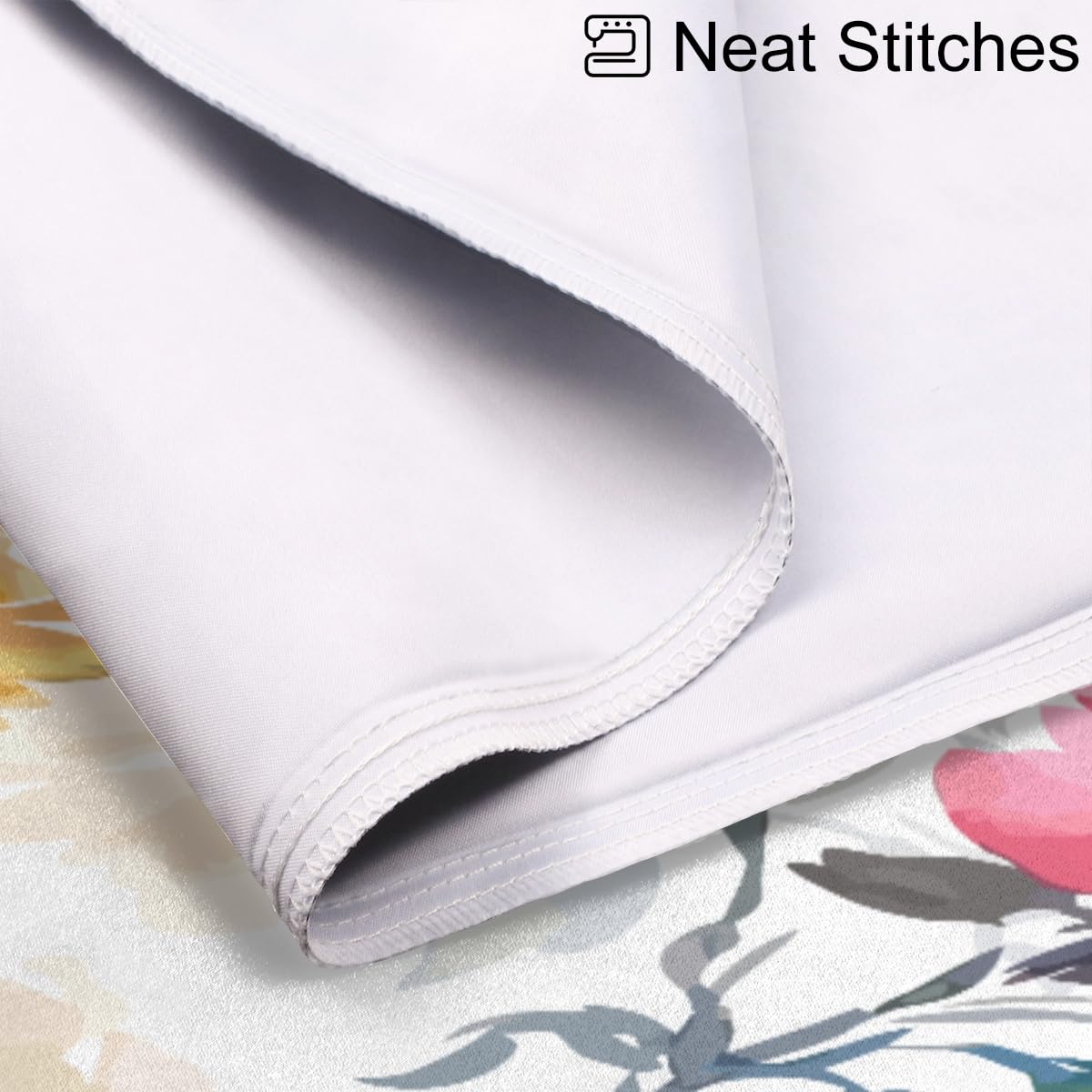 Flower Peony Satin Pillow Cases Silk Satin Pillowcase for Hair and Skin Standard Set of 2 Super Soft Silk Pillowcase with Envelope Closure (20x26 in)