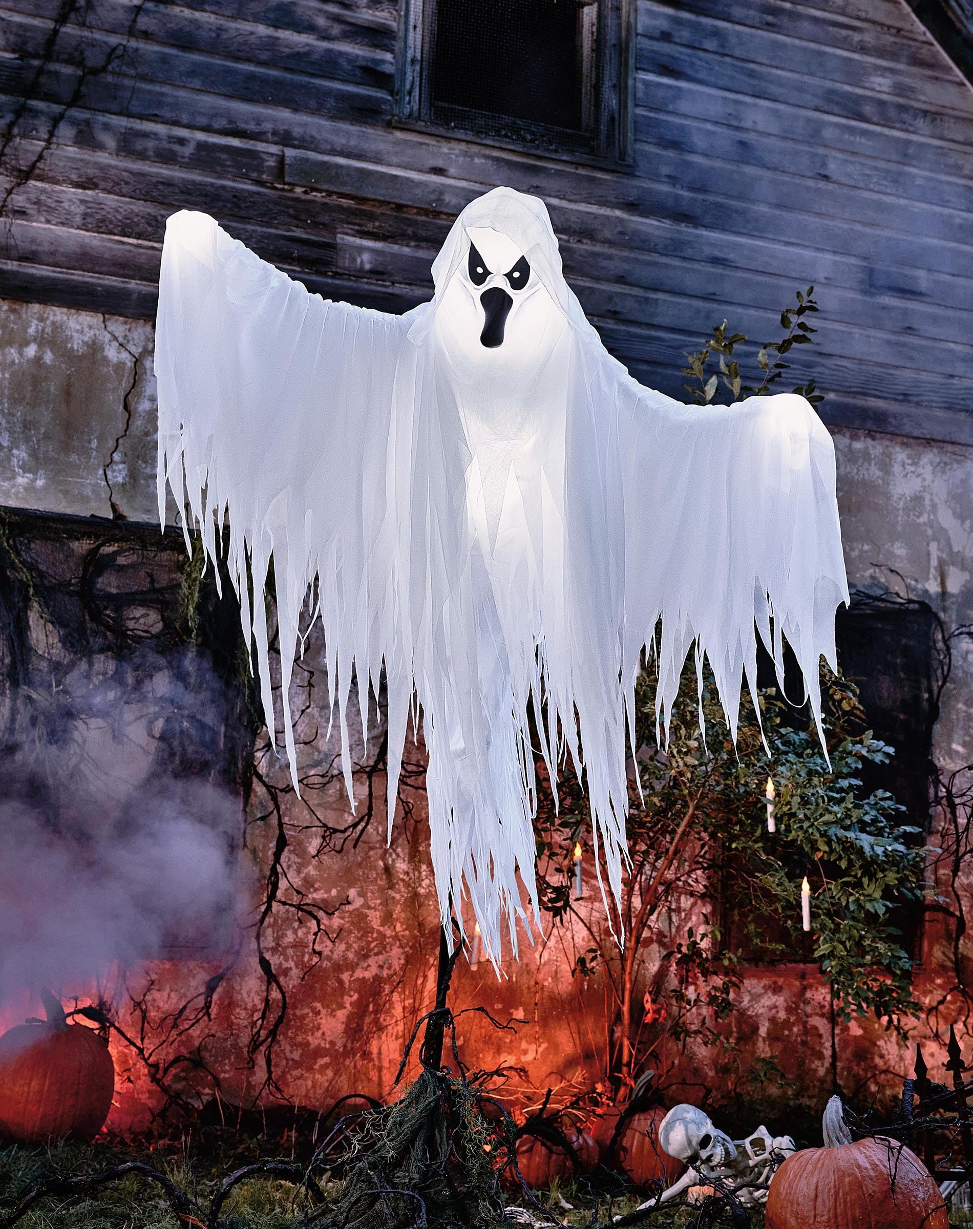 Spirit Halloween 7.5 Ft Floating Howling Spirit Animatronic | Animated Decoration | IR Sensor Activated