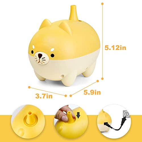 WEEFEESTAR Electric Balloon Pump, Balloon Inflator with Balloon Tying Tools, Balloon Blower for Birthday Party Decoration