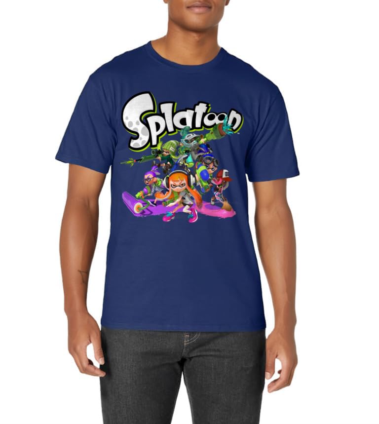 Splatoon Logo Teams Group Shot T-Shirt