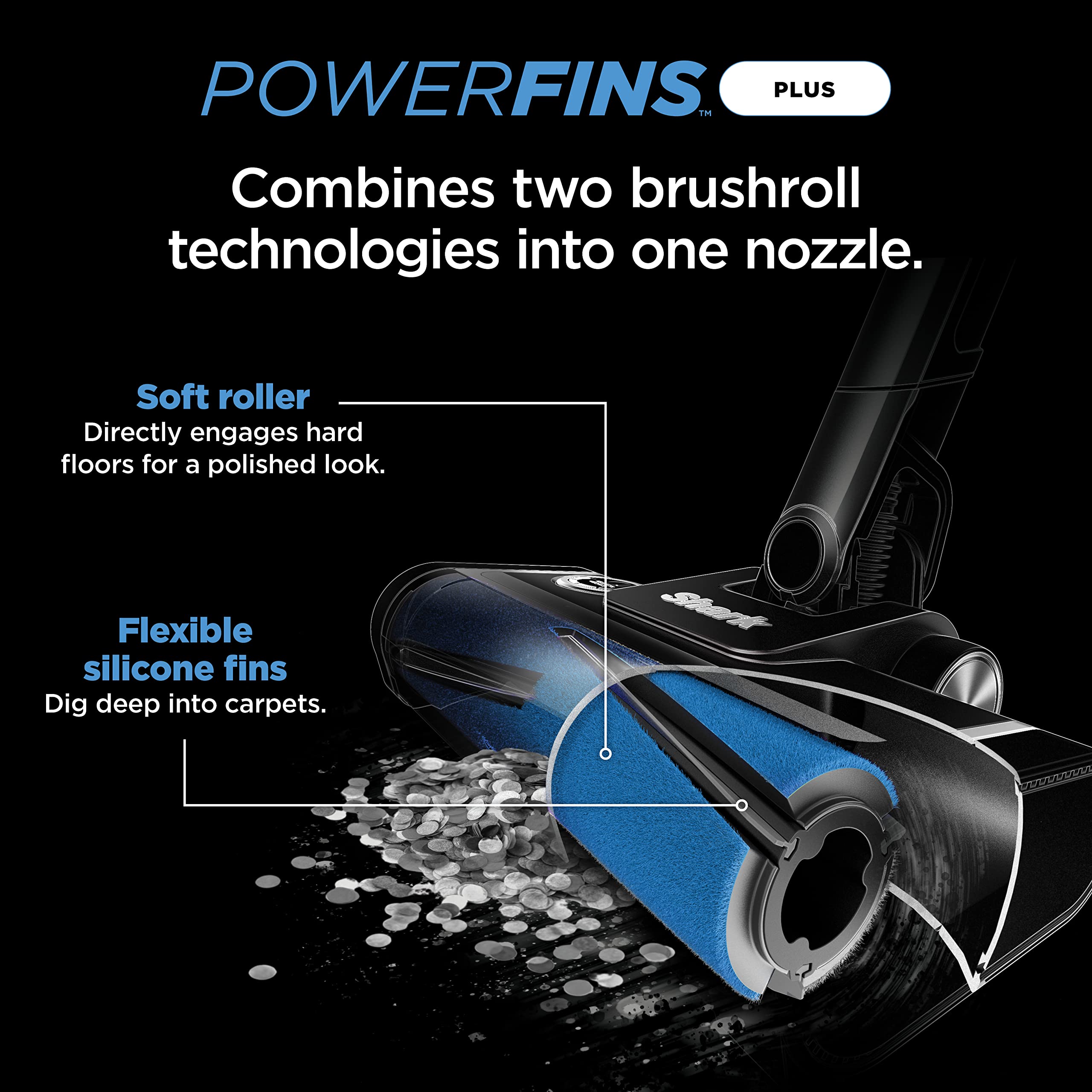 Shark IZ562H Cordless Pro Vacuum with Clean Sense IQ and Odor Neutralizer, PowerFins Plus Brushroll, Includes Duster Crevice & Pet Tool, Up to 40 Minute Runtime, Light Blue, Without MultiFLEX