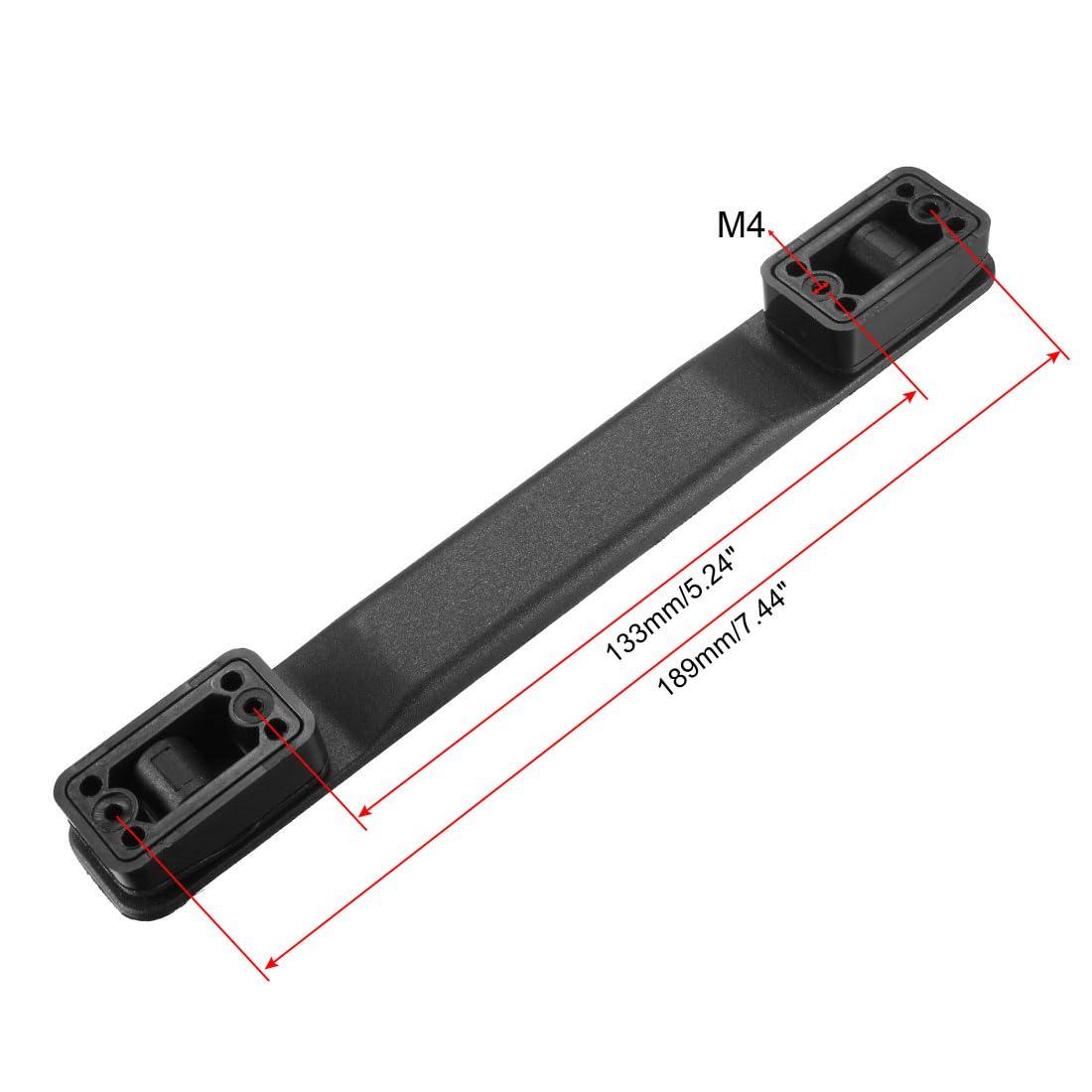 uxcell Luggage Handle, 202mm Length Strap Grip Replacement for Suitcase Case Black 2Pcs