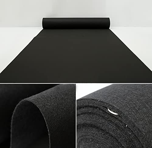 Aisle Runners Wedding Accessories Black Aisle Runner Carpet Rugs for Step and Repeat Display, Ceremony Parties and Events Indoor or Outdoor Decoration 24 Inch Wide x 15 feet Long