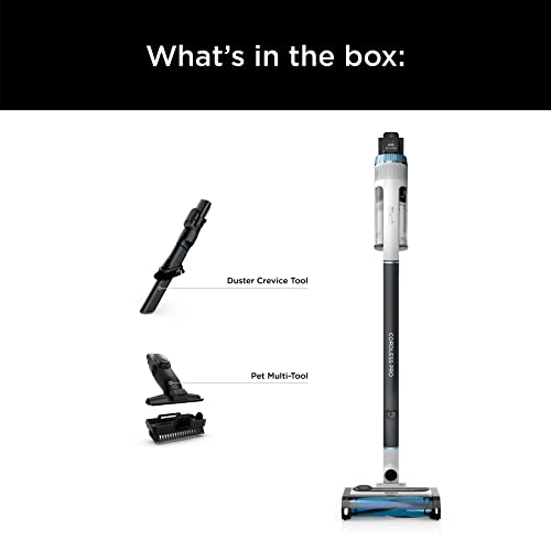 Shark IZ562H Cordless Pro Vacuum with Clean Sense IQ and Odor Neutralizer, PowerFins Plus Brushroll, Includes Duster Crevice & Pet Tool, Up to 40 Minute Runtime, Light Blue, Without MultiFLEX