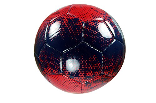 Icon Sports Officially Licensed U.S. Soccer, Size 5 Regulation Soccer Ball, Non-Toxic Patterned PVC, Solar Flare Red for Adults & Kids