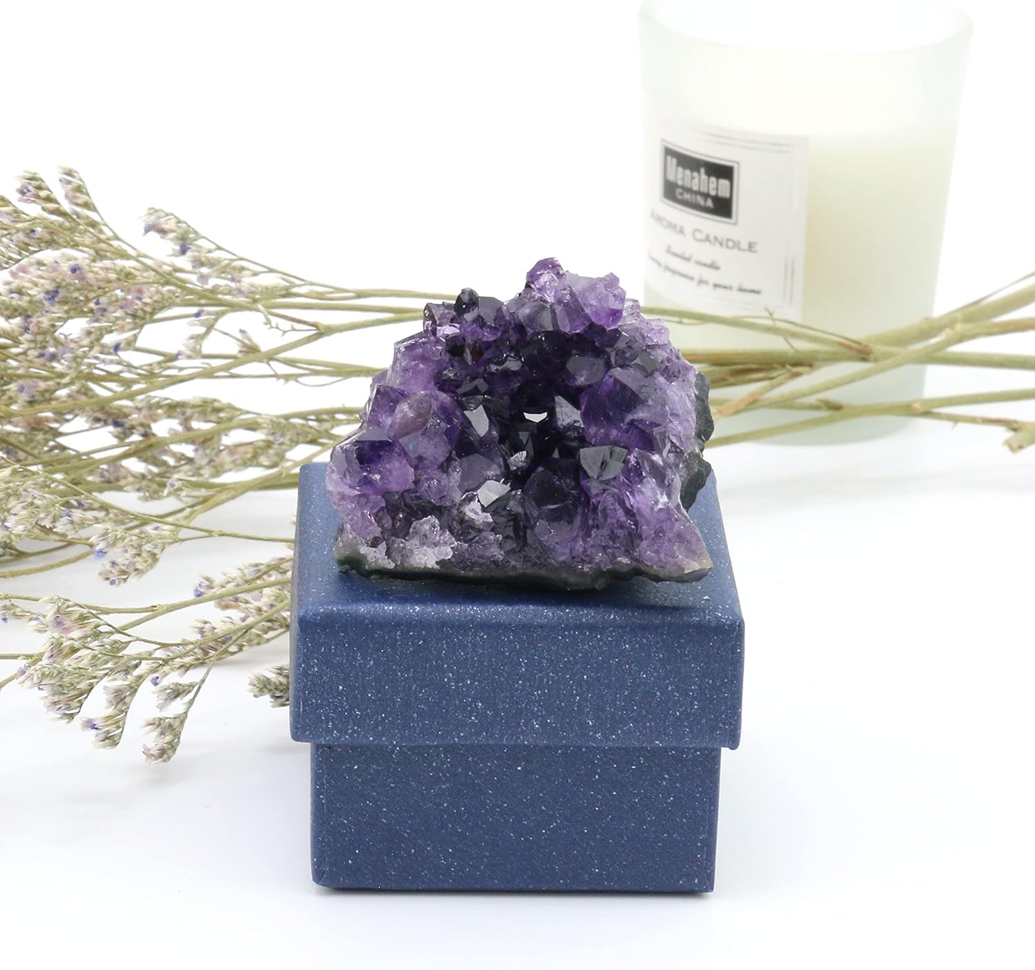 Nvzi Amethyst Crystals, Amethyst Clusters, Amythestyst Crystals, Amathesis Crystal, Raw Amethyst Stone, Natural Amethyst Geode Cave Healing Crystal Stones, Purple Crystal, Amatista, About 0.1 Lb