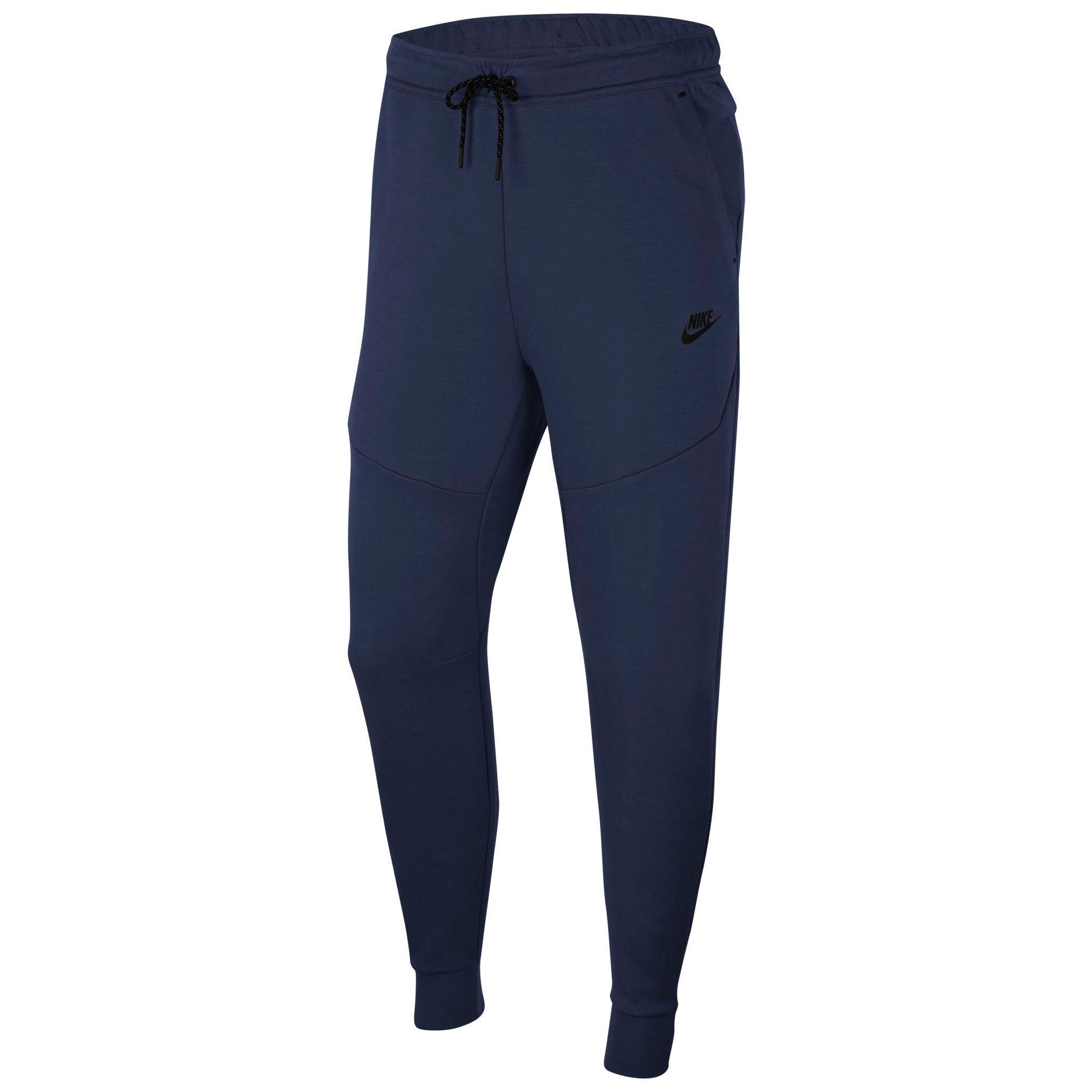 Nike mens Sportswear Tech Fleece Jogger, Midnight Navy/Black, Large