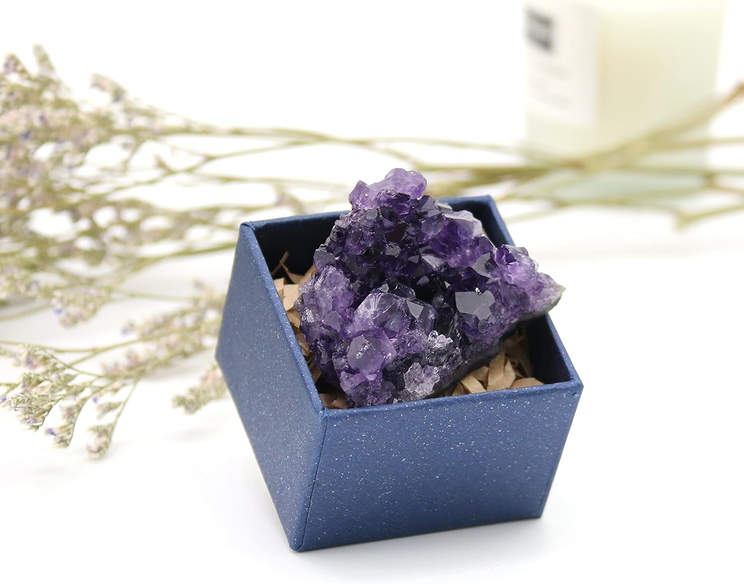 Nvzi Amethyst Crystals, Amethyst Clusters, Amythestyst Crystals, Amathesis Crystal, Raw Amethyst Stone, Natural Amethyst Geode Cave Healing Crystal Stones, Purple Crystal, Amatista, About 0.1 Lb