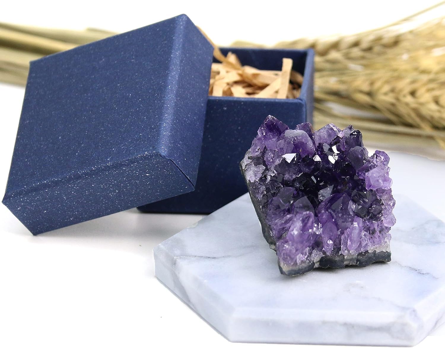 Nvzi Amethyst Crystals, Amethyst Clusters, Amythestyst Crystals, Amathesis Crystal, Raw Amethyst Stone, Natural Amethyst Geode Cave Healing Crystal Stones, Purple Crystal, Amatista, About 0.1 Lb