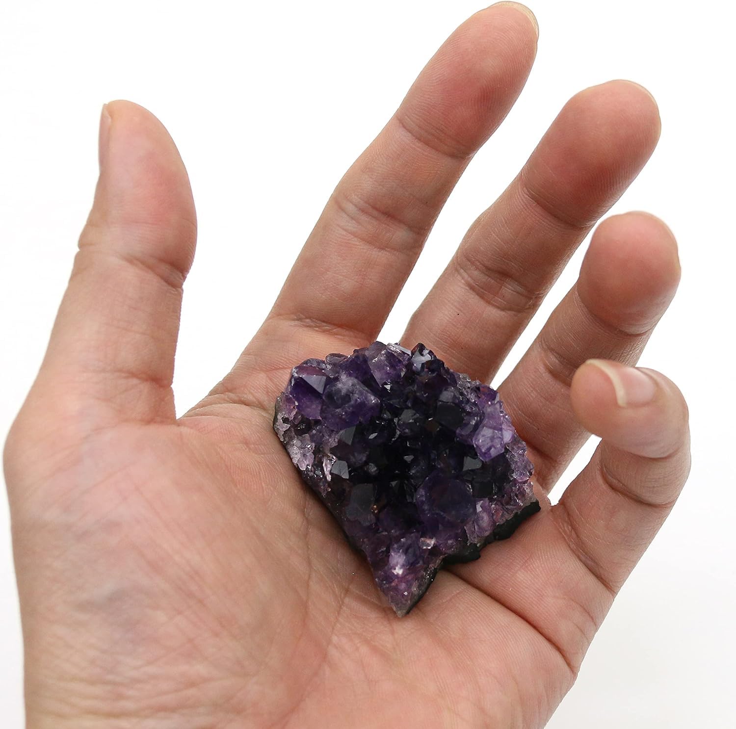 Nvzi Amethyst Crystals, Amethyst Clusters, Amythestyst Crystals, Amathesis Crystal, Raw Amethyst Stone, Natural Amethyst Geode Cave Healing Crystal Stones, Purple Crystal, Amatista, About 0.1 Lb