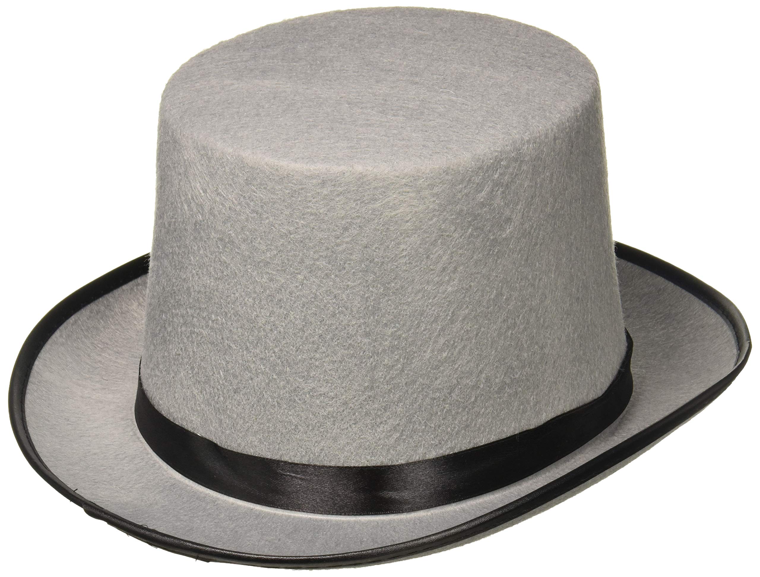 Forum Novelties Men's Novelty Adult Stovepipe Hat, Gray, One Size