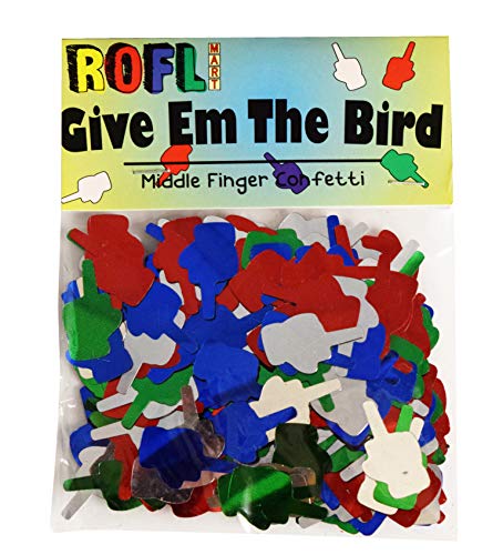 ROFLmart Middle Finger Party Confetti Decoration