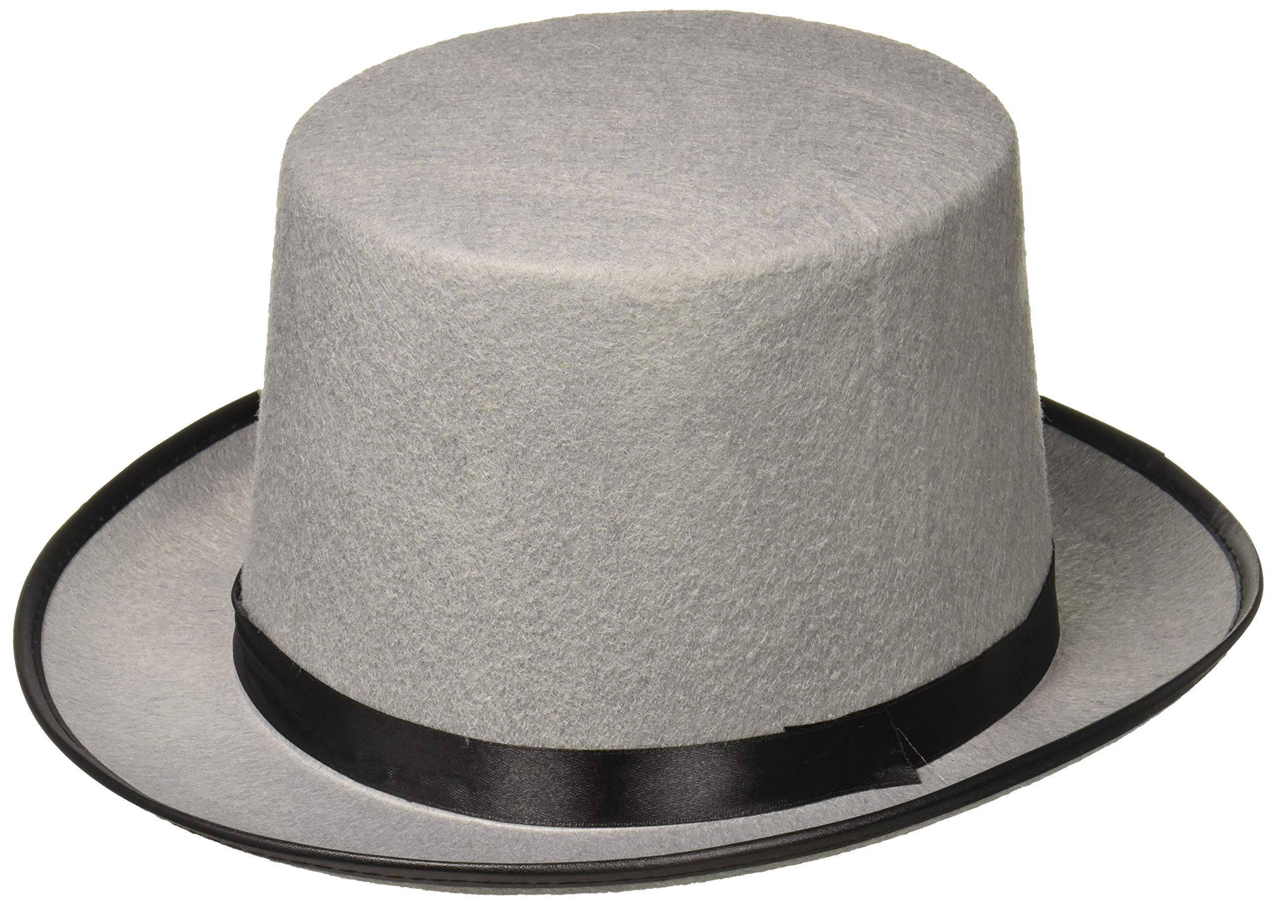 Forum Novelties Men's Novelty Adult Stovepipe Hat, Gray, One Size