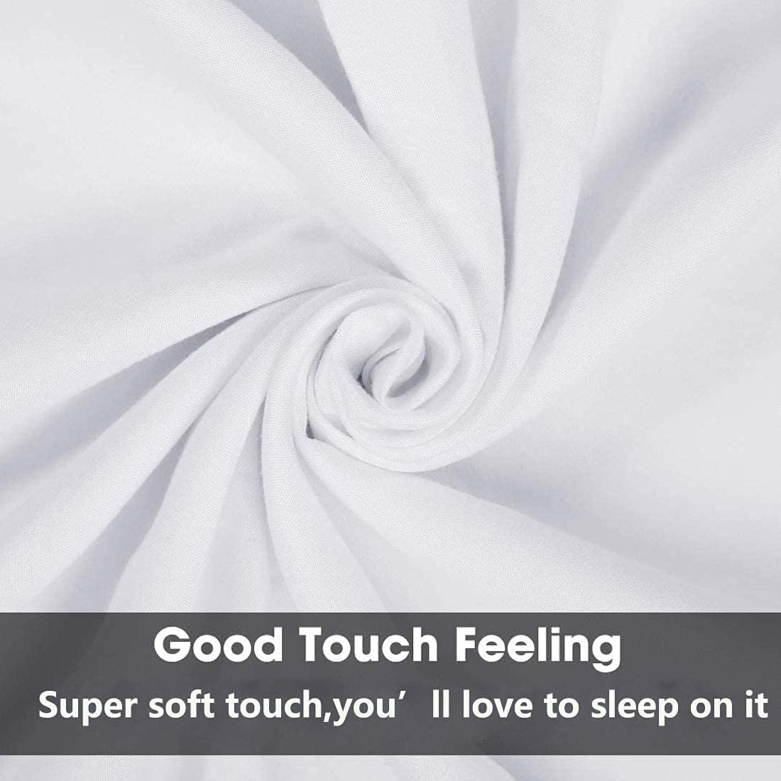 Premium White Pillowcases 6 Pack, Standard Queen Size, Soft Brushed 1800 Thread Count Microfiber, Allergies Free, Wrinkle Resistant, Tailoring Iron, 0.5 Dozen Bulk Pillowcases Set