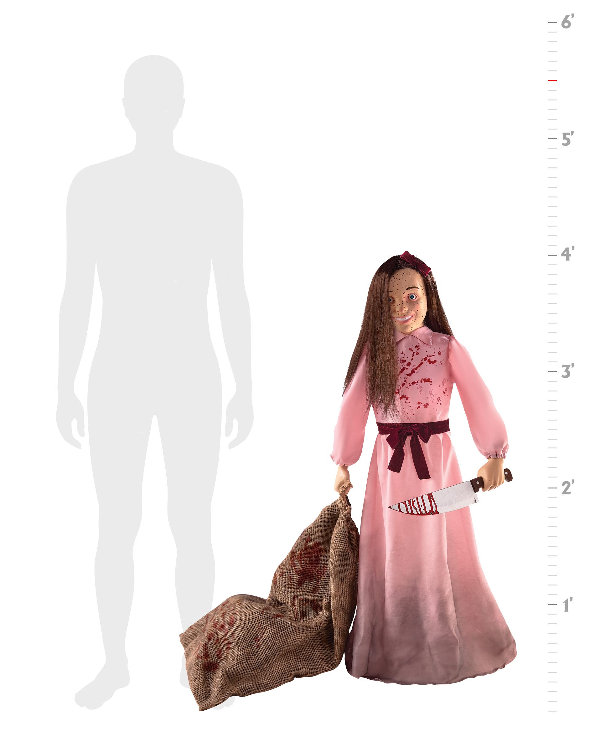 Spirit Halloween 3.8 Ft Betty Sharpe Animatronic