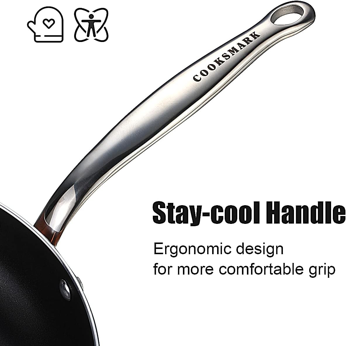 All in One Pan 10pcs Hammered Copper Pots and Pans Set Nonstick Cookware Set with Lids, Kitchen Cookware Set For All Stovetops, Induction Pot and Pan Set Dishwasher/Oven Safe, 100% Non Toxic