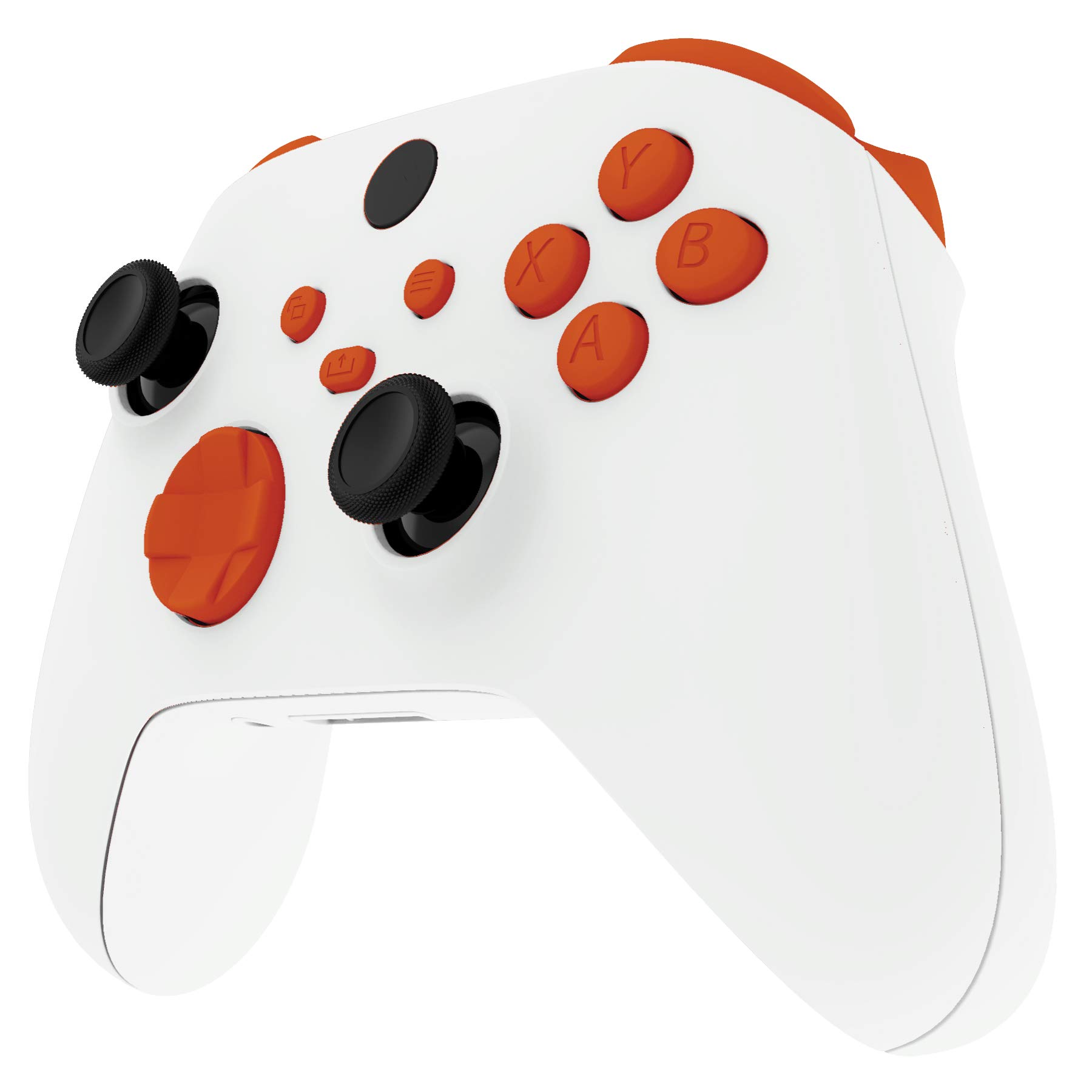 eXtremeRate Replacement Buttons for Xbox Core Wireless Controller, Orange DIY Accessories Kit LB RB LT RT Bumpers Trigers Dpad ABXY Start Back Sync Share Keys Parts for Xbox Series X & S Controller