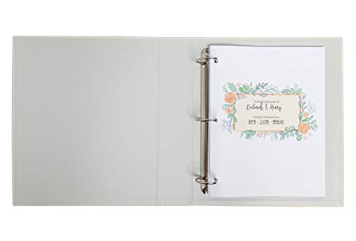 Pearhead Bridal Wedding Organizer, Wedding Planner Book, DIY Wedding Planner, Wedding Keepsake, Ivory Linen