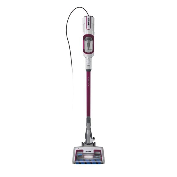 SHARK Shark HZ2000 Vertex Ultralight Corded Stick Vacuum with DuoClean PowerFins and Self-Cleaning Brushroll Magenta (Renewed)