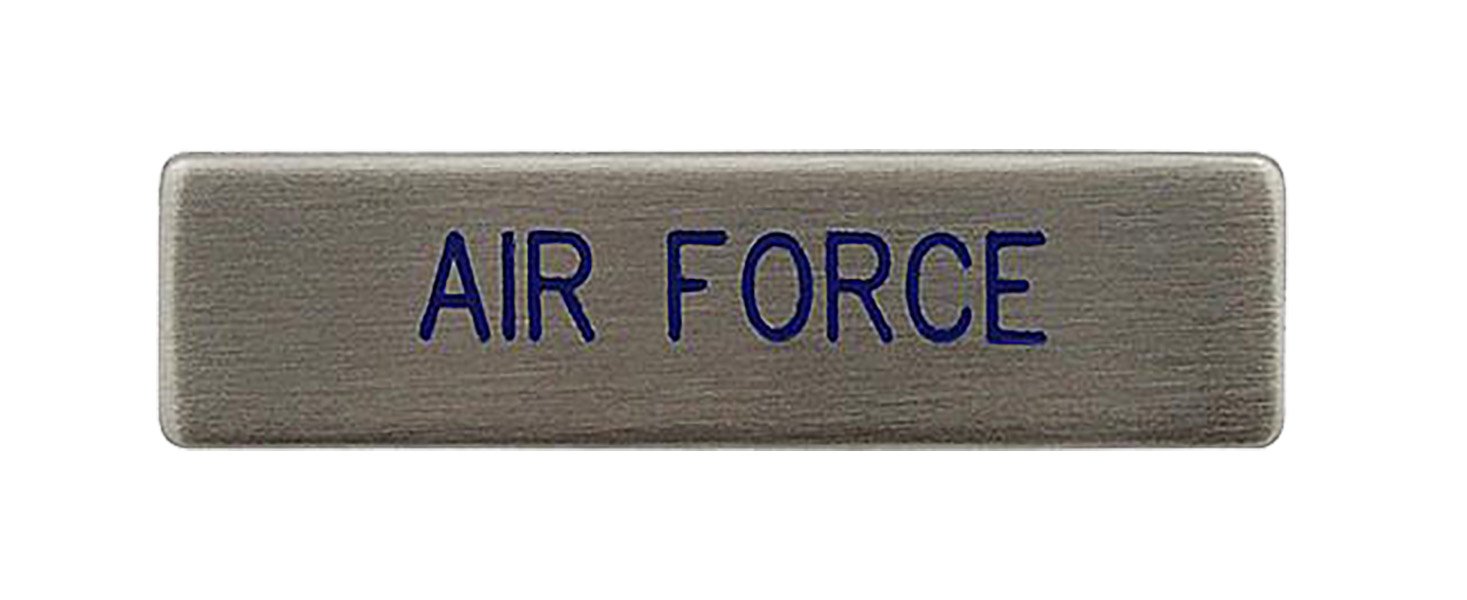 Uniform Accessories Unlimited Inc U.S. Air Force Name Tags (Brushed Steel)