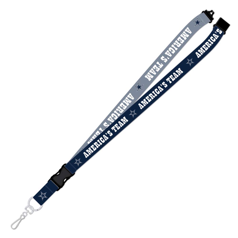 Dallas Cowboys Two-Tone America'S Team Lanyard with Detachable Safety Clip, Blue, Small (Pro Specialties Group, IncLS0449514)