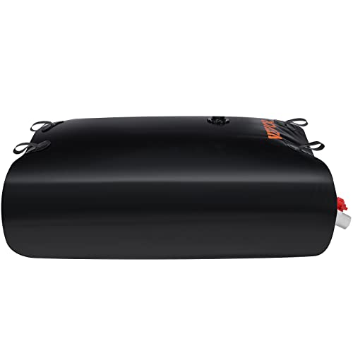 VEVOR Portable Water Storage Bladder,143 Gallon Large Capacity Water Storage Containers,1000D PVC Water Bladder Including Spigots and Overflow Kit,Water Tank for Garden Water Catcher, Black