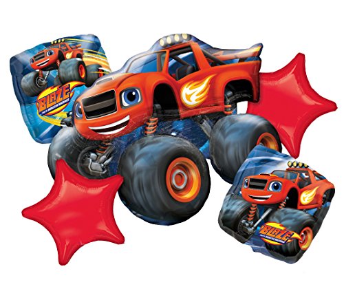 Blaze and the Monster Machine Balloon Bouquet Set Party Decoration for Kids