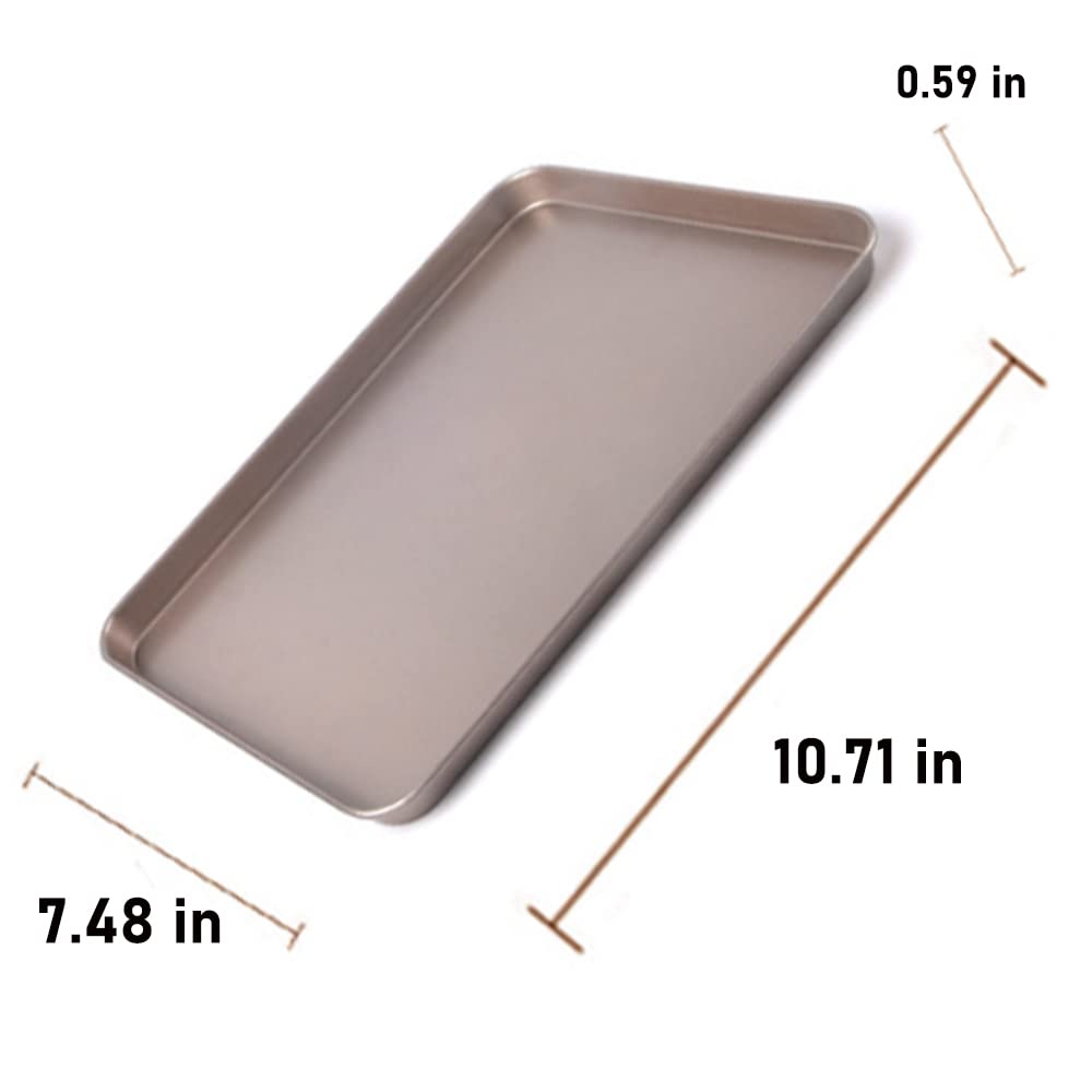 TOPQINFENGYUE Rectangle Cake Baking Pan Nonstick Rectangle Baking Pan Cookies Bakeware for home kitchen Oven baking cakes Gold Premium & Dishwasher Safe