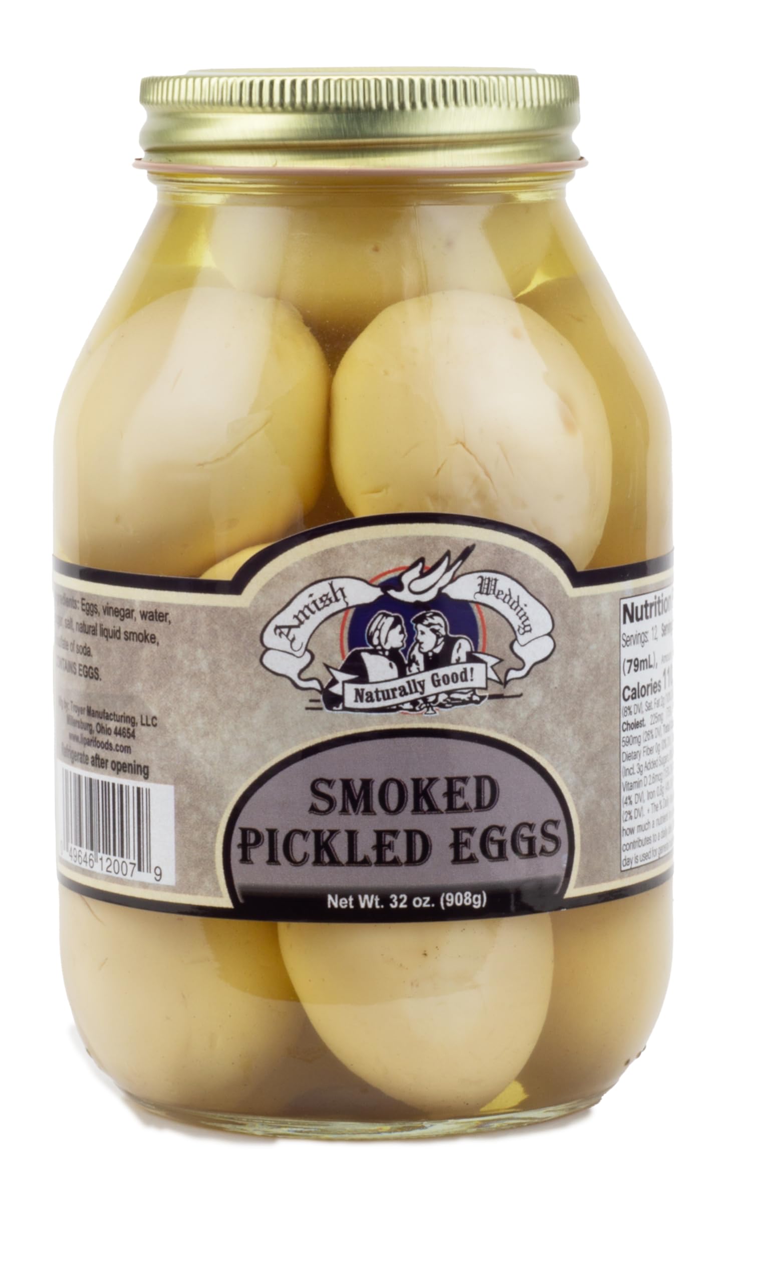 Amish Wedding Smoked Pickled Eggs 32oz (Pack of 2)