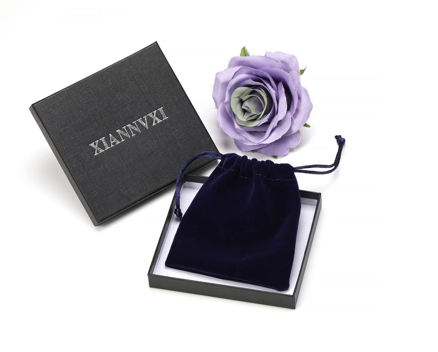 XIANNVXI Amethyst Necklace for Men Women Healing Crystal Stone Pointed Adjustable Black Rope Natural Gemstone Pendant Necklaces Jewelry