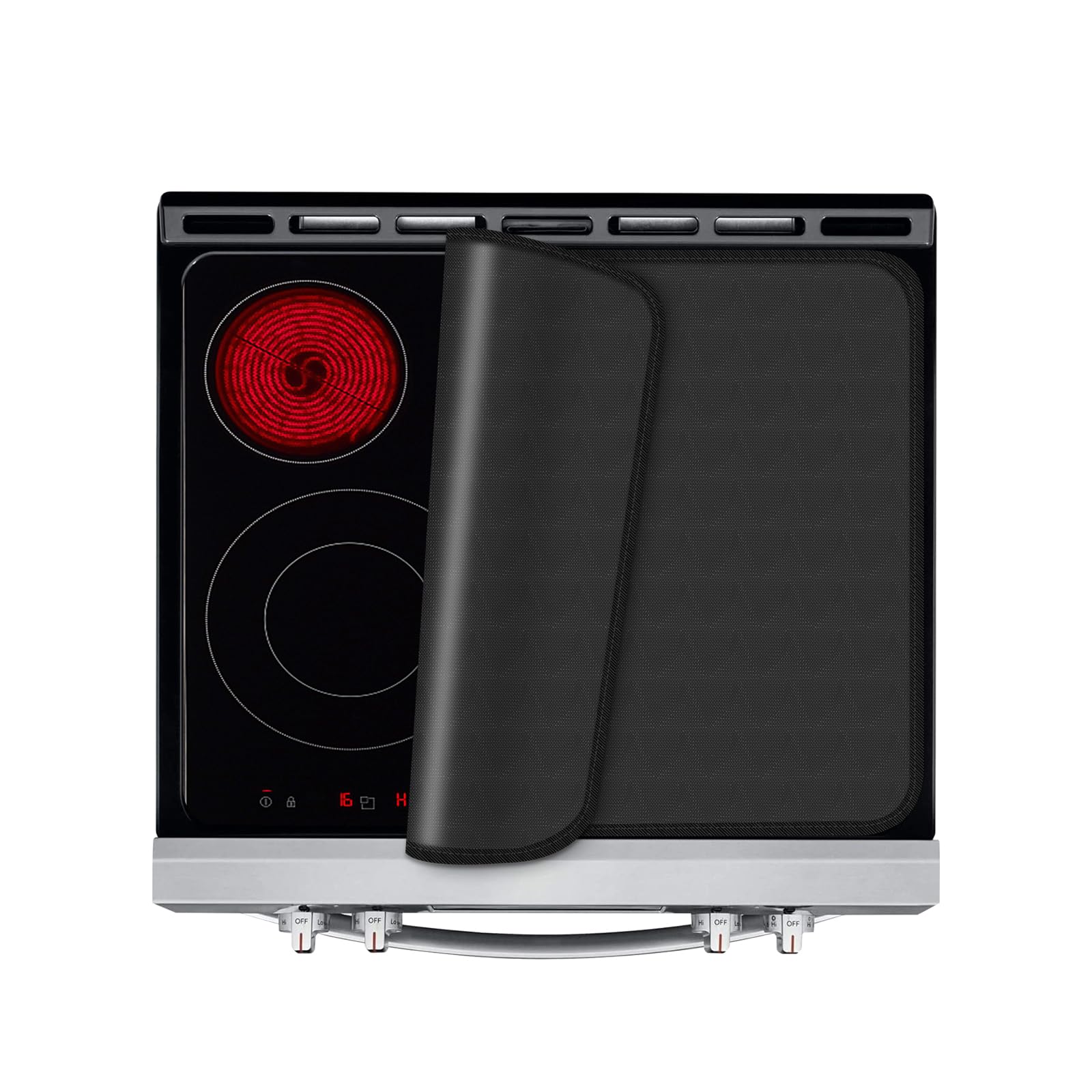 KitchenRaku Stove Top Covers, Stove Top Covers for Electric Stove, Ceramic Glass Cooktop Protector, Electric Stove Cover, Glass Top Stove Cover (BLACK12, 20.4x30.7 inch)