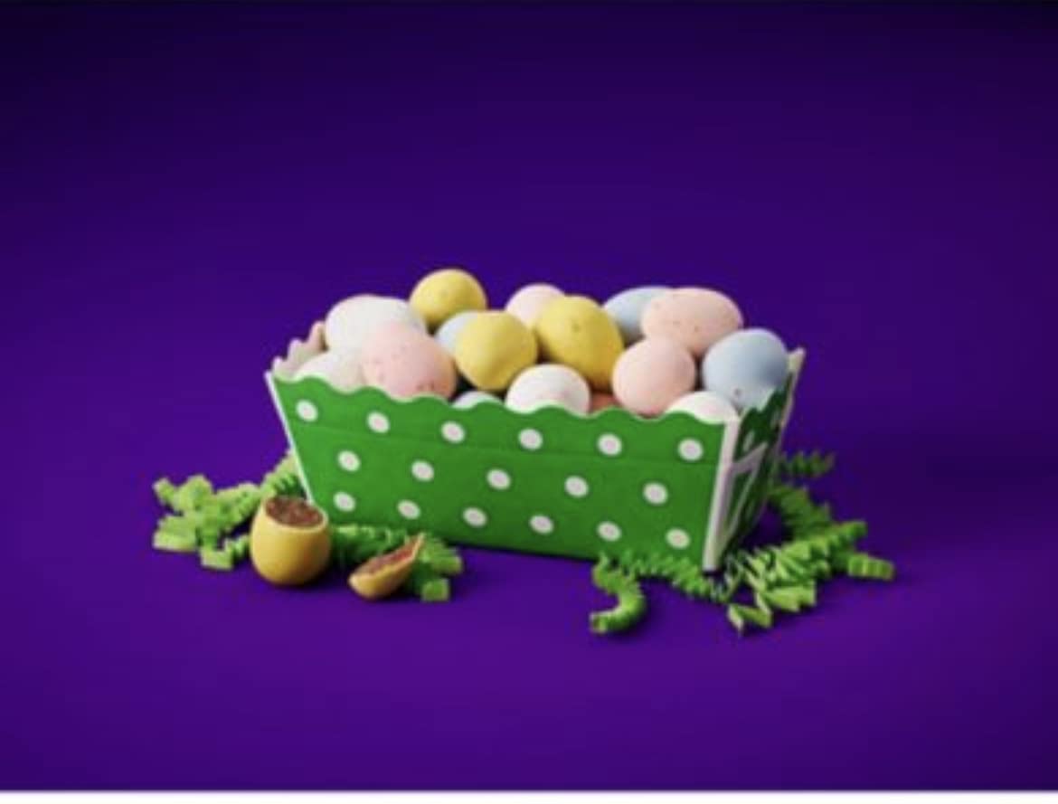 Cadbury Mini Eggs Easter Candy 42 oz come with Express Minds customized card