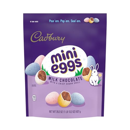 CADBURY MINI EGGS Milk Chocolate, Easter Candy Bag, 29.2 oz
