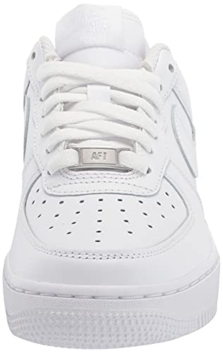 Nike Women's Air Force, White,Metallic Logo, 12 US