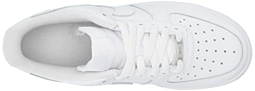 Nike Women's Air Force, White,Metallic Logo, 12 US