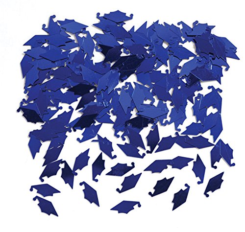 Creative Converting Graduation Caps Confetti, Blue